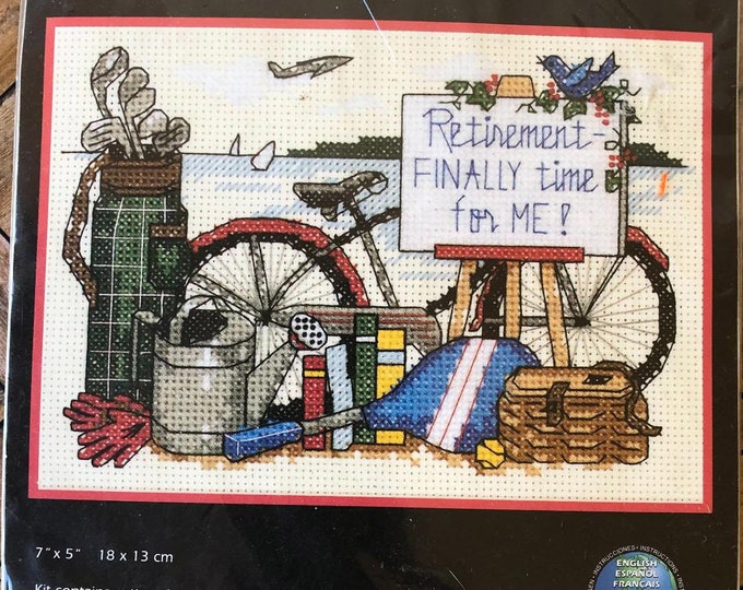 2000 RETIREMENT DIMENSIONS COUNTED Cross Stitch Kit 7" X 5" New Sealed ...
