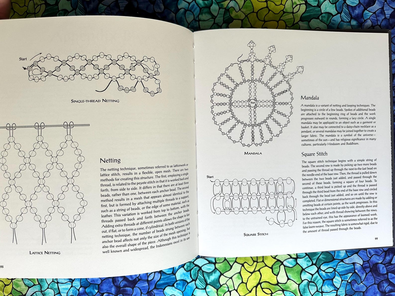 BEADWORK HARDBOUND BOOK Vintage 1990s Kathlyn Moss and Alice Scherer ...