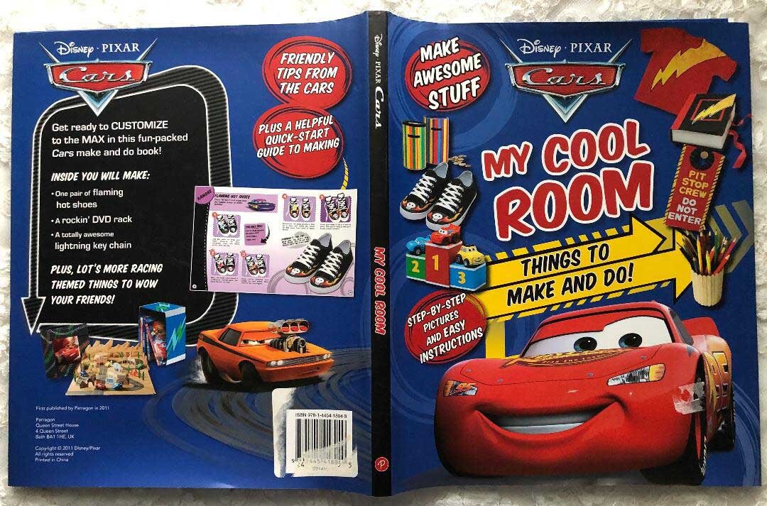 DISNEY PIXAR CARS Hardbound Craft Book Step by Step Pictures - Etsy