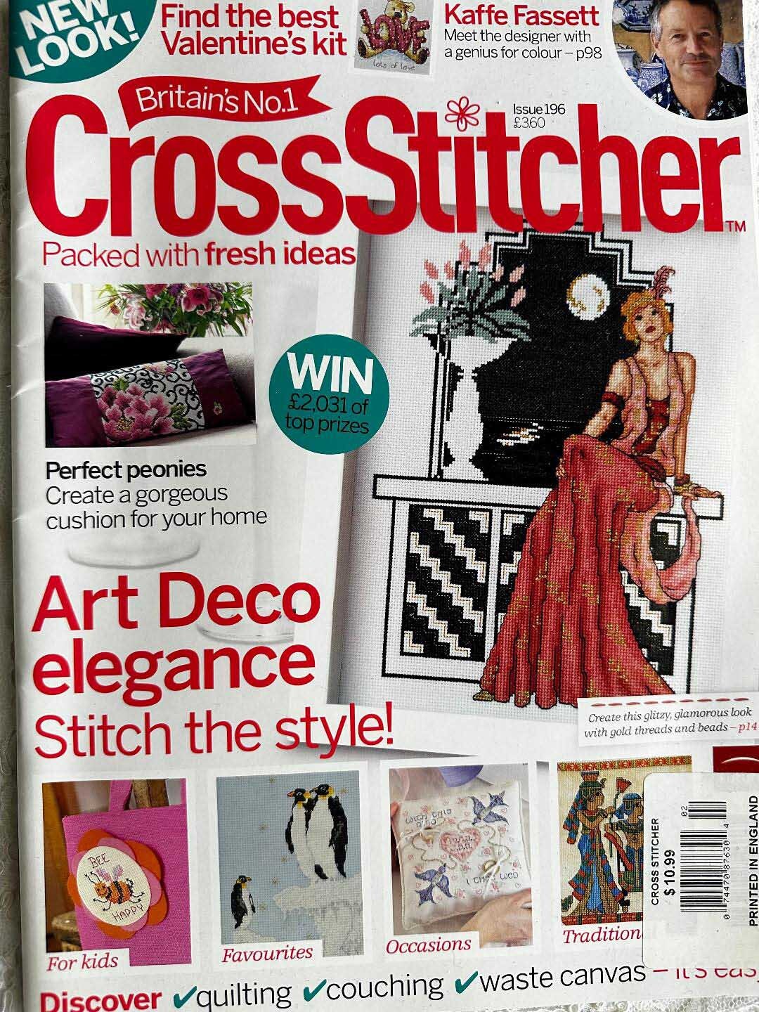 BRITAIN'S CROSS STITCHER Cross Stitch Magazine Back Issue Meet Kaffe ...
