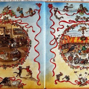 TASHA TUDOR ADVENT Hardbound Book A Wreath of Days Philomel Books 1998 ...