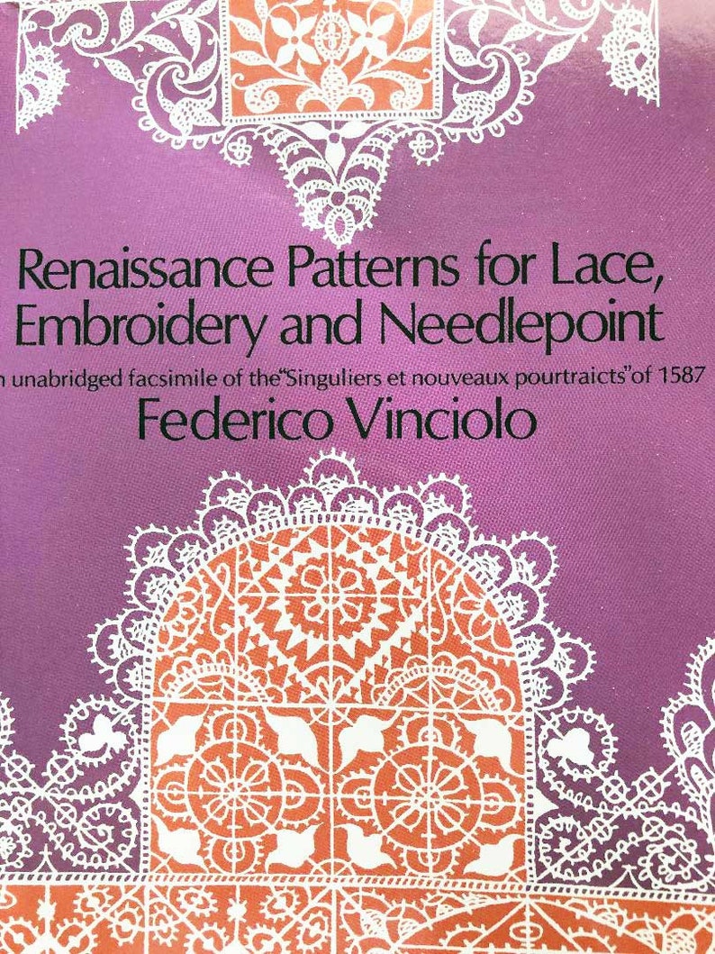 1971 RENAISSANCE PATTERNS for LACE Embroidery and Needlepoint - Etsy
