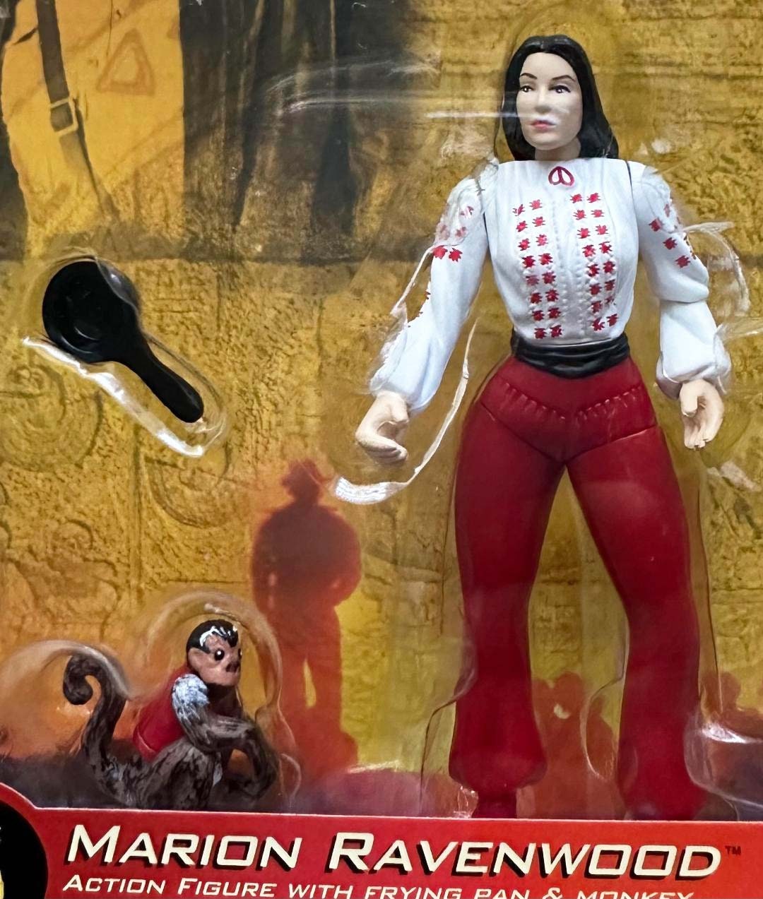 2003 VINTAGE INDIANA JONES Marion Ravenwood Action Figure Fryling Pan ...