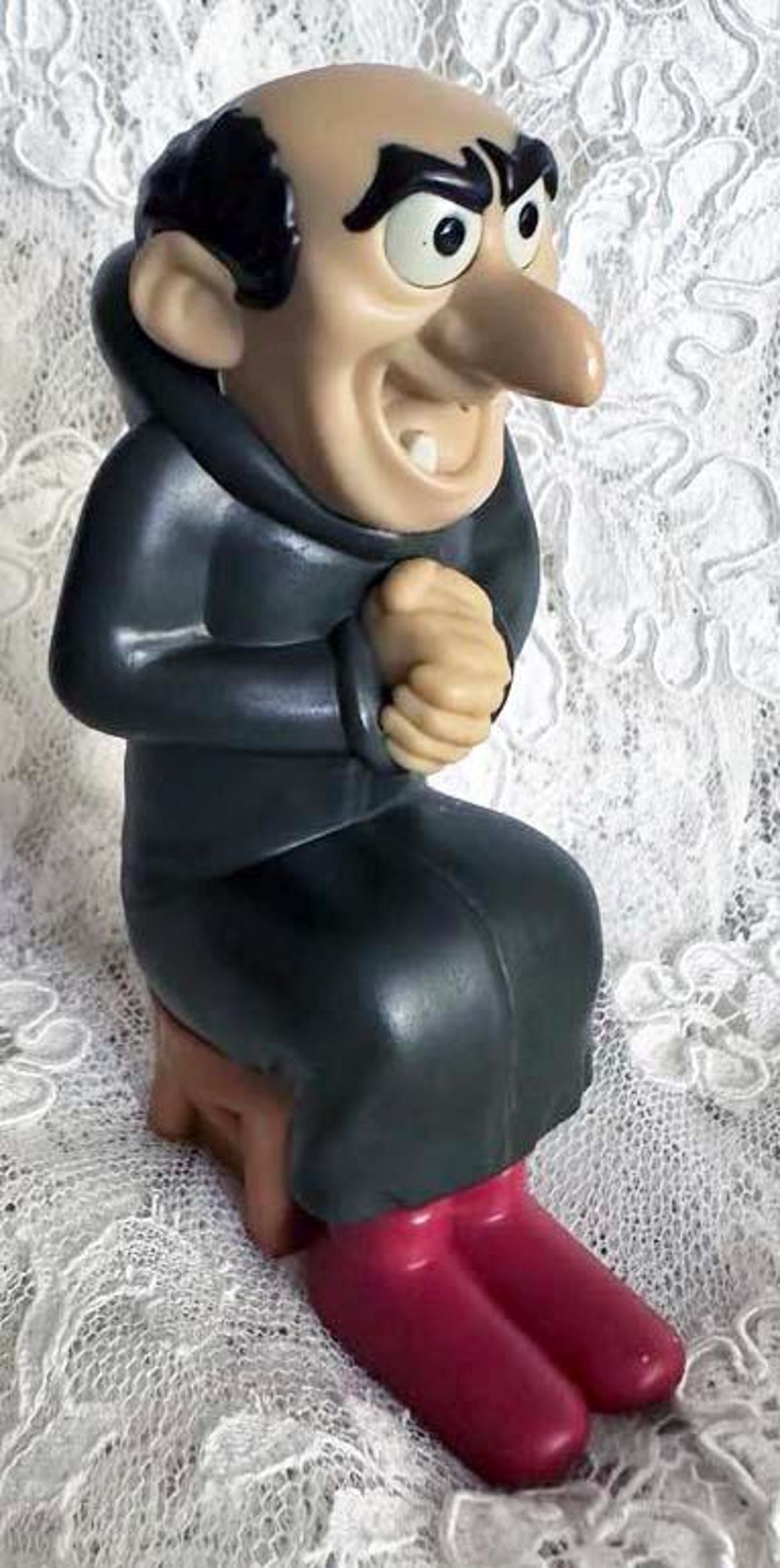 The SMURFS GARGAMEL 4" Hard PLASTIC Figure or Cake Topper Studio Peyo ...