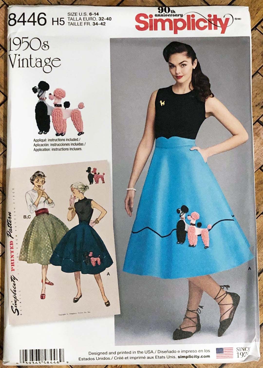 1950s VINTAGE 8446 H5 SIMPLICITY Sewing Pattern New Uncut Condition ...