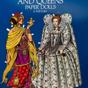 1982 Great EMPRESSES & QUEENS PAPER Dolls by Tom Tierney Dover ...