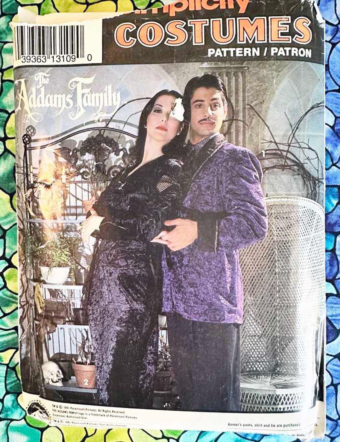 1992 ADDAMS FAMILY SIMPLICITY Sewing Costumes Pattern Uncut 0629 Jacket ...