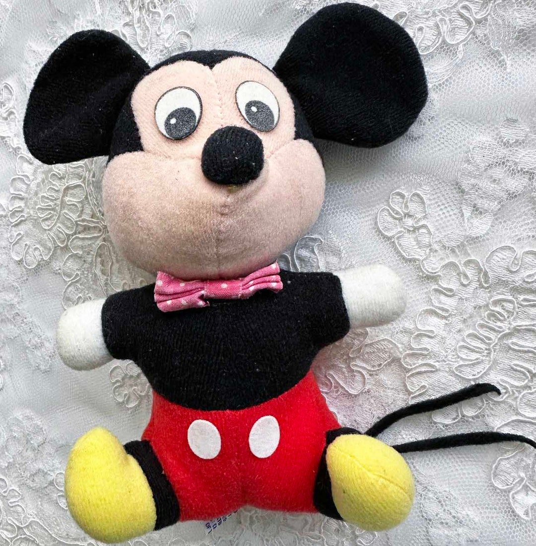 VINTAGE WALT DISNEY Mickey Mouse Stuffed Animal Toy Walt Disney ...
