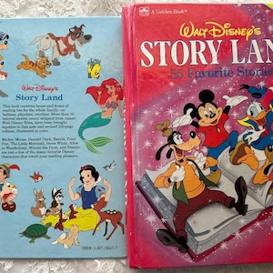 1962 WALT DISNEY STORYLAND Thick Hardbound Book in Great Condition ...