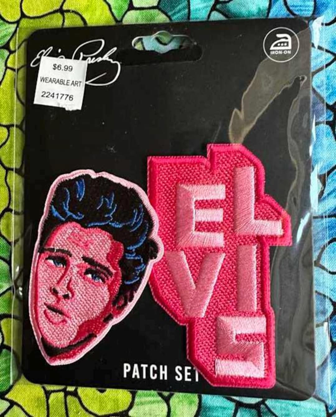 ELVIS PRESLEY FACE Patch Set by Bio World Iron on Patches Brand New ...