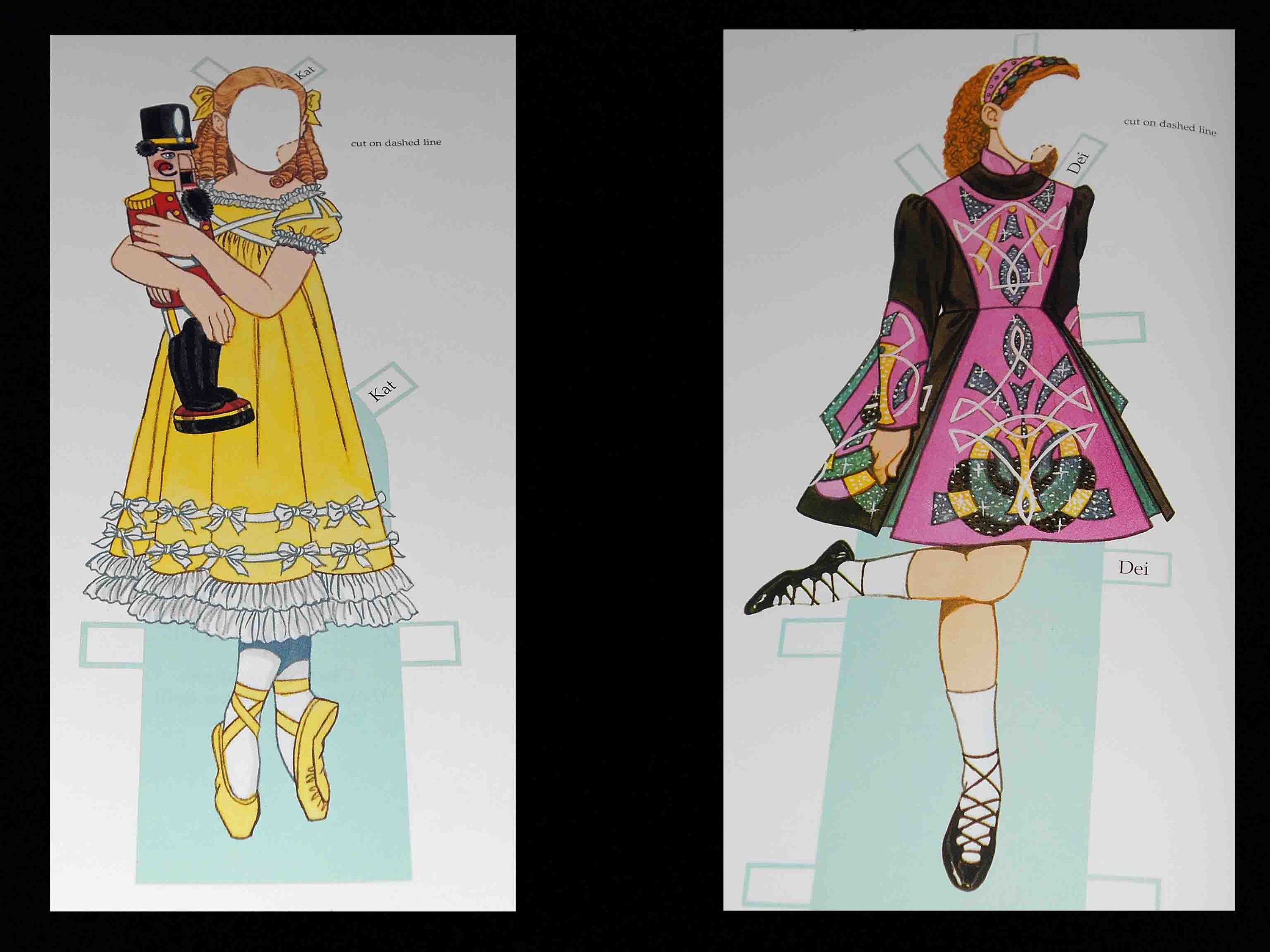 New Uncut Tom Tierney LITTLE DANCER PAPER Dolls 6 Dolls 48 - Etsy
