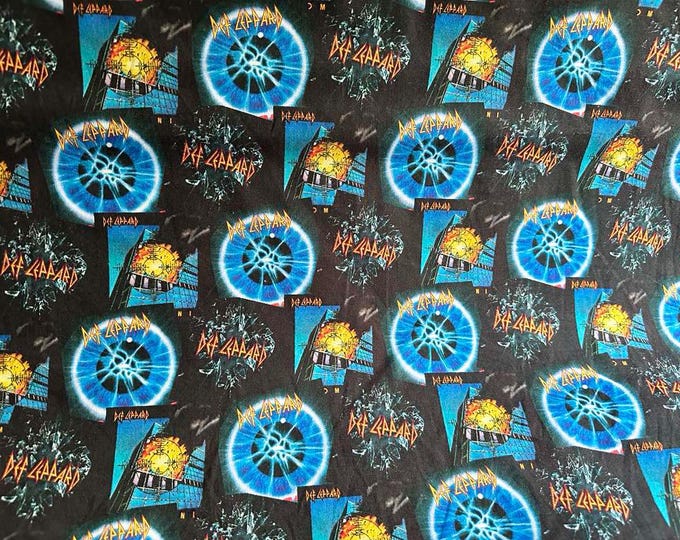 DEF LEPPARD ALBUM Covers 100% Cotton Quilting Sewing (not Flannel ...