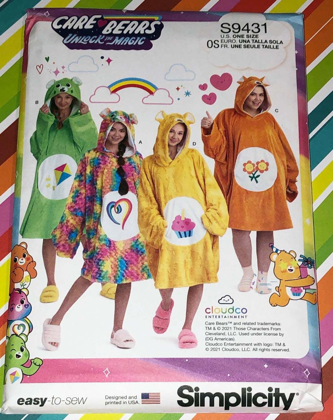 CARE BEARS SIMPLICITY Sewing Pattern Unlock the Magic S9431 One Size O ...