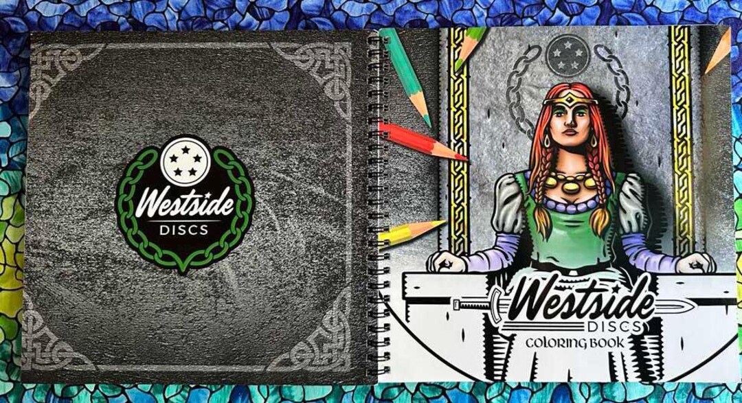 WESTSIDE DISCS COLORING Book Spiral Bound Adult Coloring Book Janne ...
