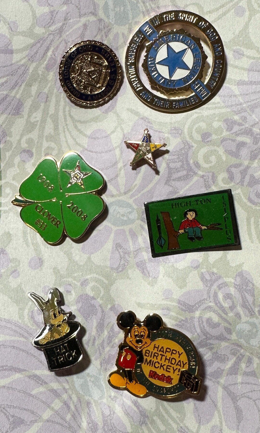 SEVEN (7) Lapel Pins Happy Birthday Mickey 100 Years KODAK, Hat Pin ...