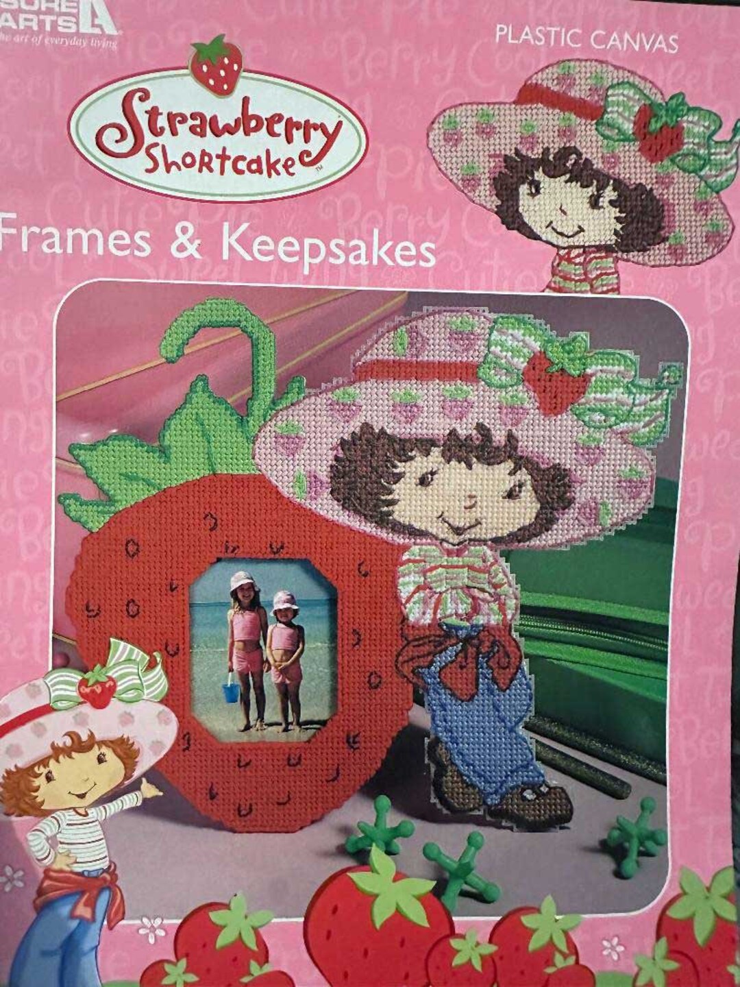 NEW Unused Vintage Strawberry Shortcake Plastic Canvas Leaflet 12 Pages ...