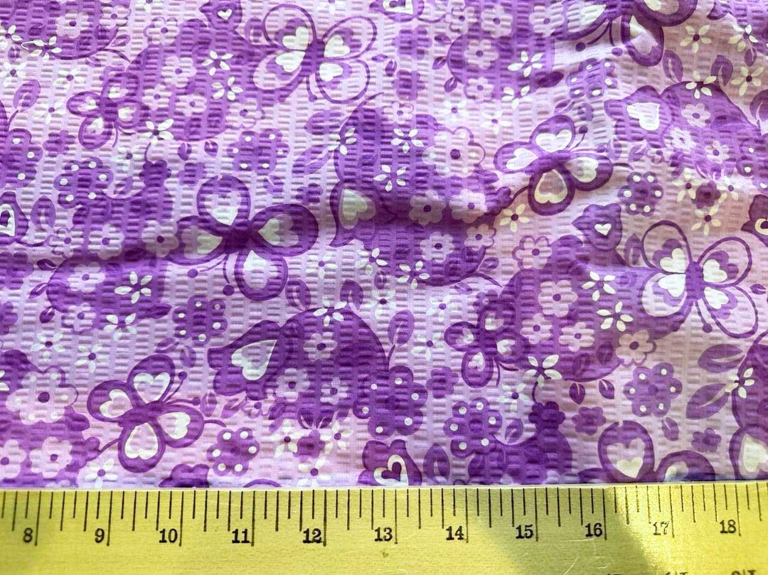 PURPLE SHADES SEER Sucker Fabric by the Y.A.R.D. 6 Yards Available ...