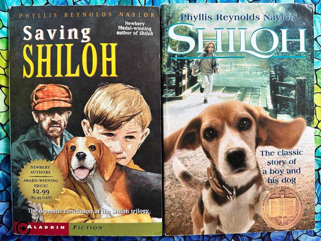 2 VINTAGE SHILOH DOG Softbound Books From 1990's Saving Shiloh and ...