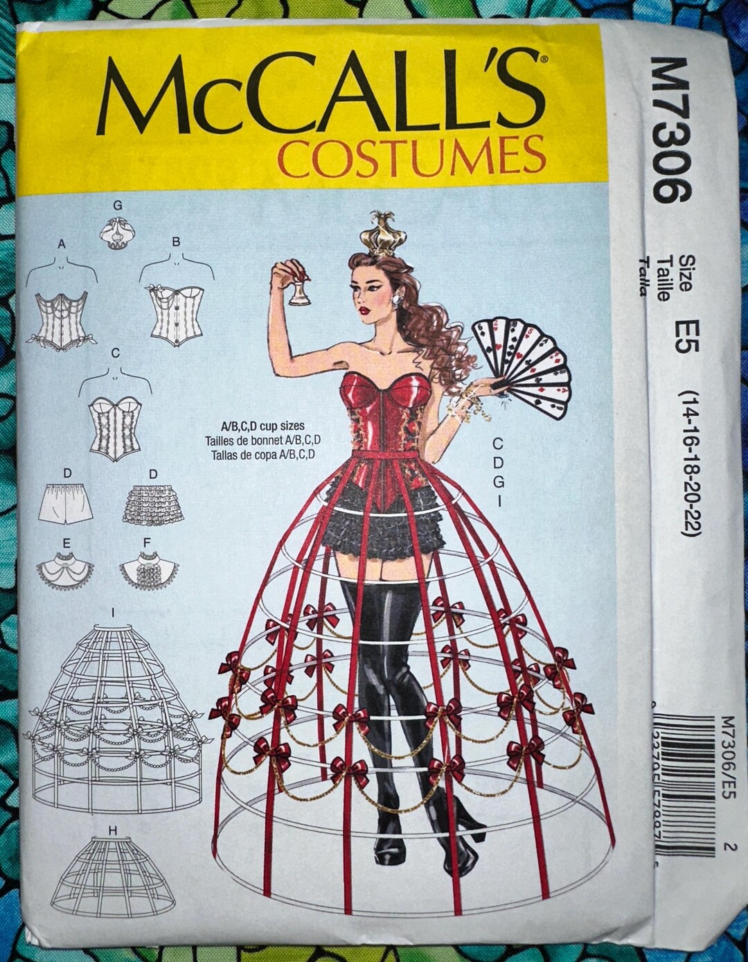 2015 Mccalls COSTUMES CORSETS Uncut Cut Condition Sewing Pattern for ...