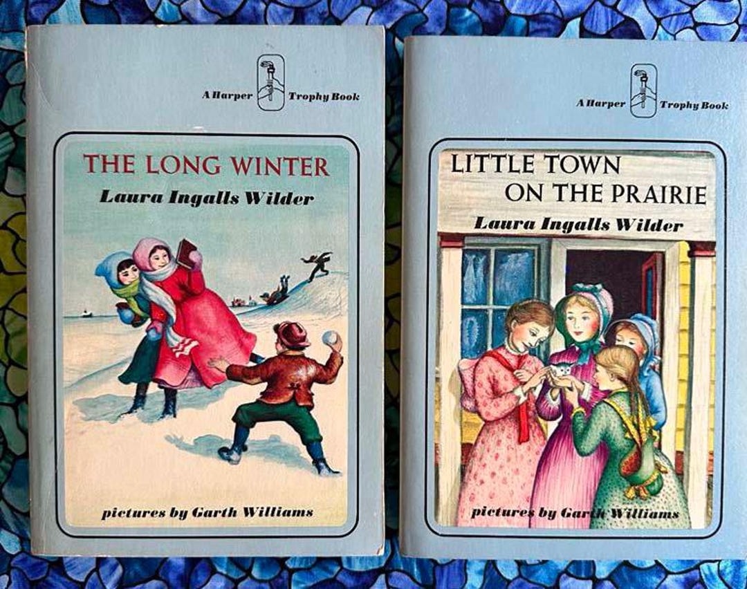 2 (two) 1971 LAURA INGALLS WILDER Paperback Books the Long Winter ...