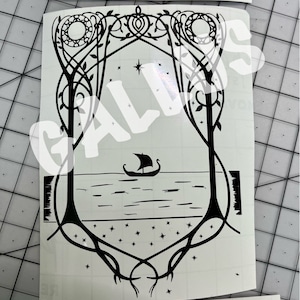LOTR Lord of the Rings Arwens Flag Elvish SVG Silhouette Download - Etsy