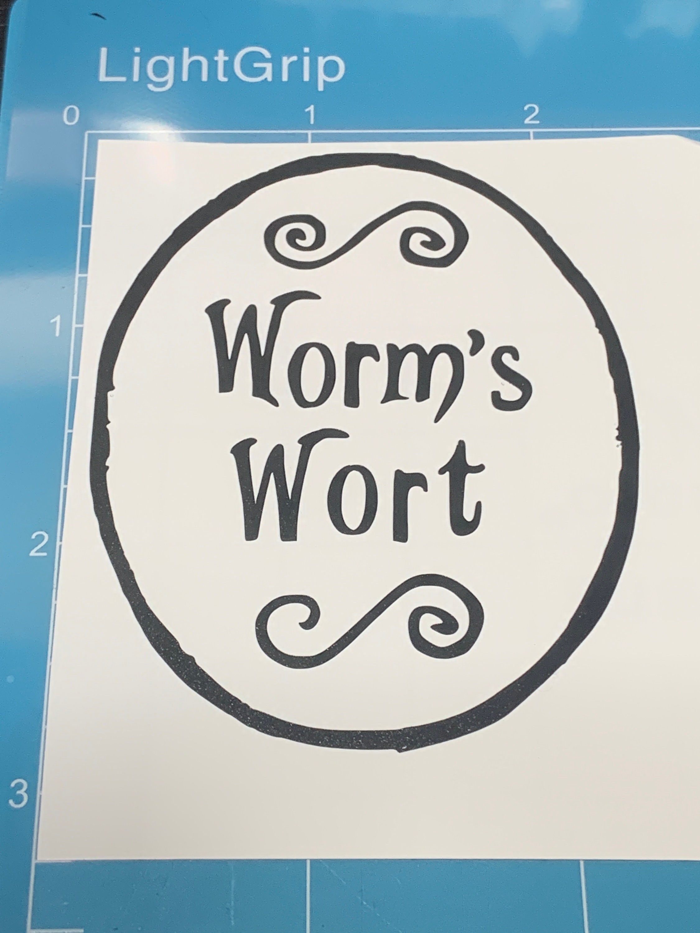 Christmas Nightmare Labels Worms Wort Silhouette3 Svg Download - Etsy