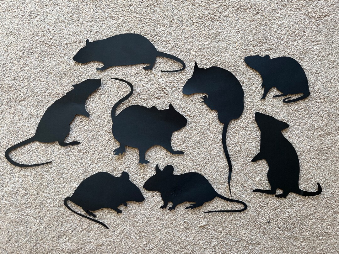 Halloween Rats & Mice Silhouette3 SVG Download - Etsy