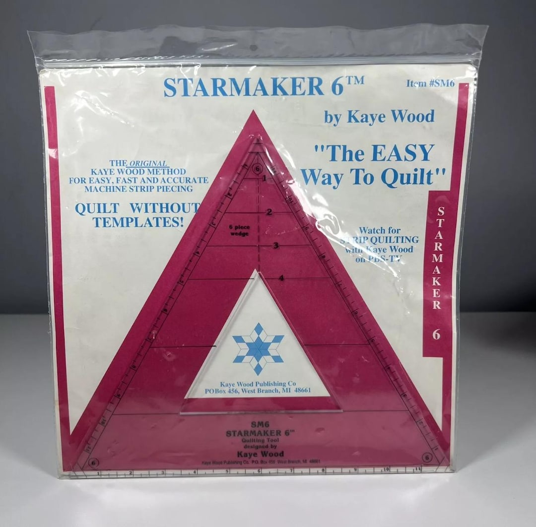 Starmaker 6 Master Quilting Template by Kaye Wood, New in Package - Etsy