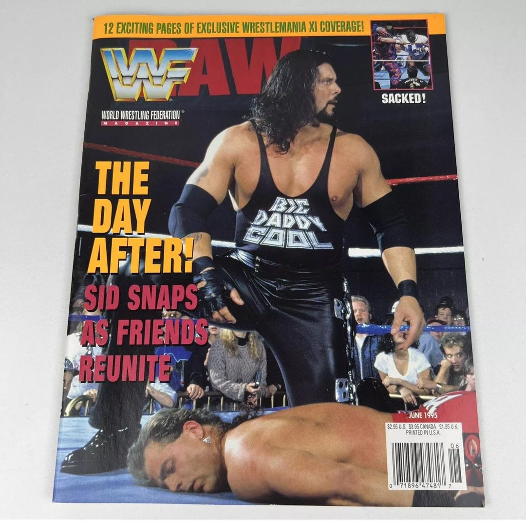WWF Magazine Diesel & Shawn Michaels June 1995 WWE WWF Kevin Nash With ...