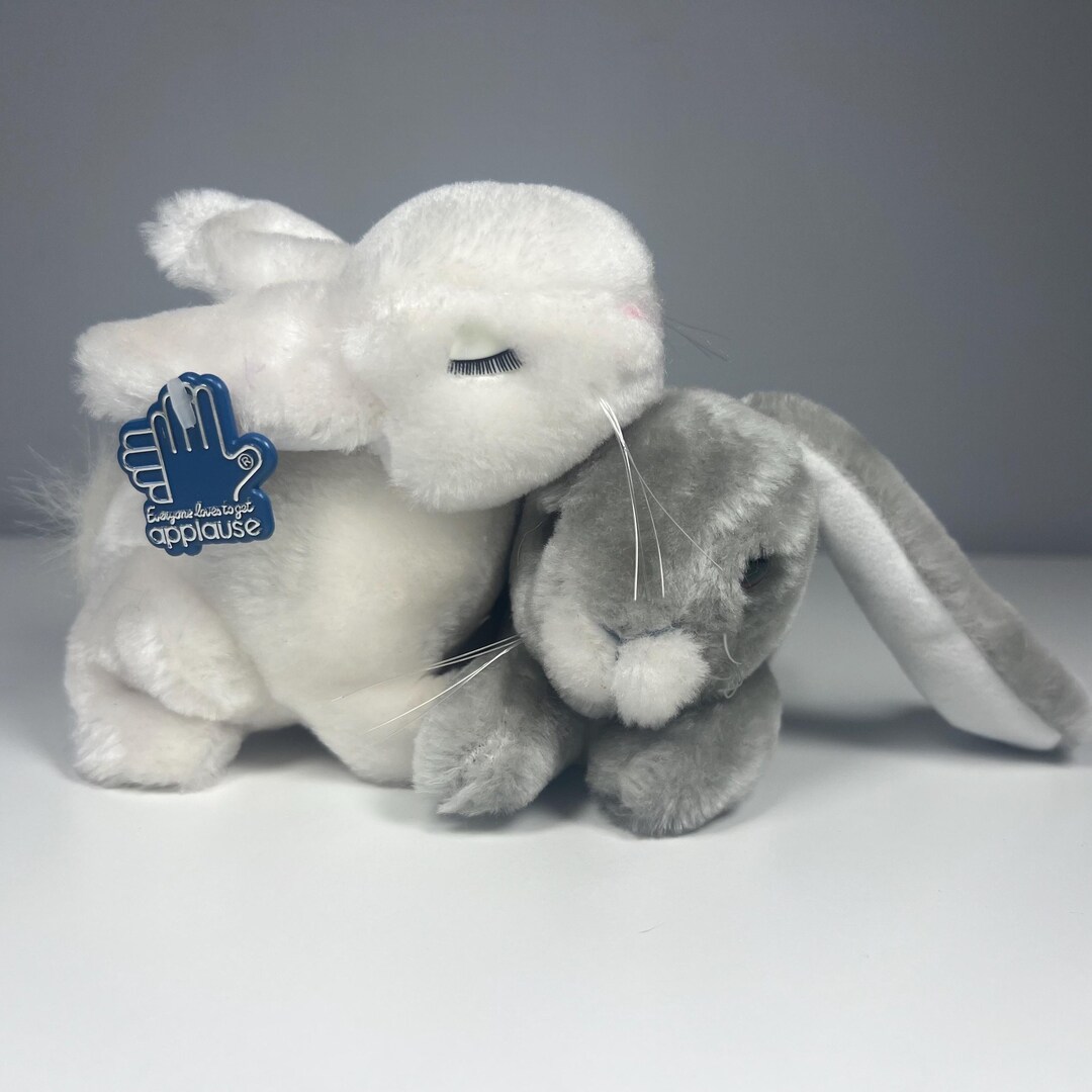 1988 Applause Topsy and Turvy Bunny Rabbit Pair Plush #20367 Easter. - Etsy