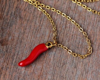 Red Italian Horn - Etsy