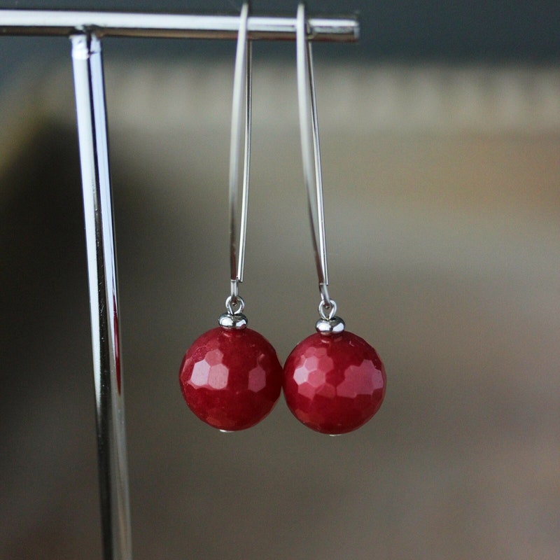 Red Wine Earrings - Etsy