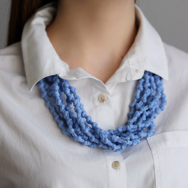 Textile Necklace - Etsy