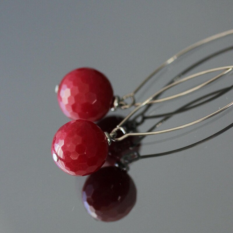 Red Wine Earrings - Etsy