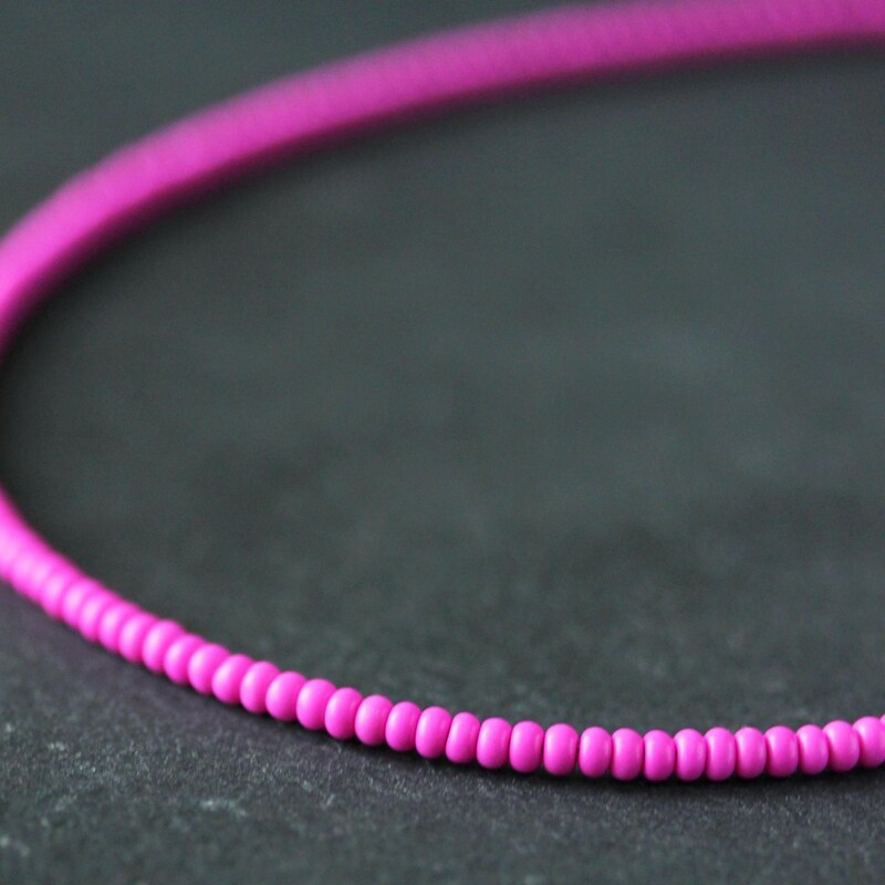 Pink Necklace - Etsy