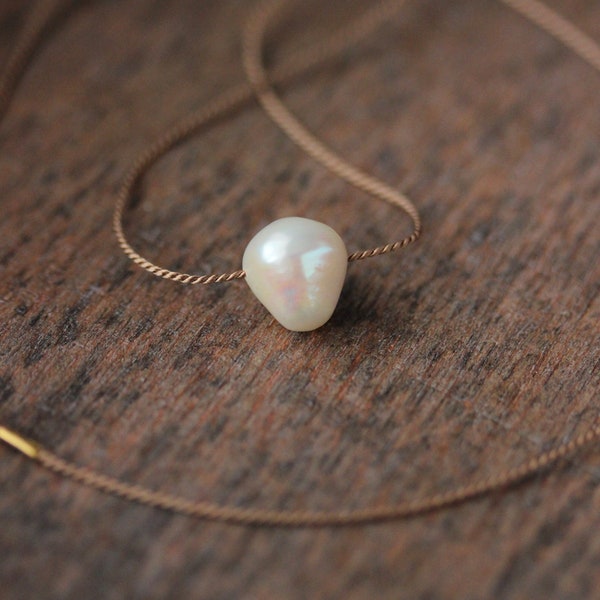 One Pearl Necklace - Etsy