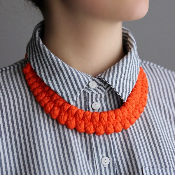 Textile Necklace - Etsy