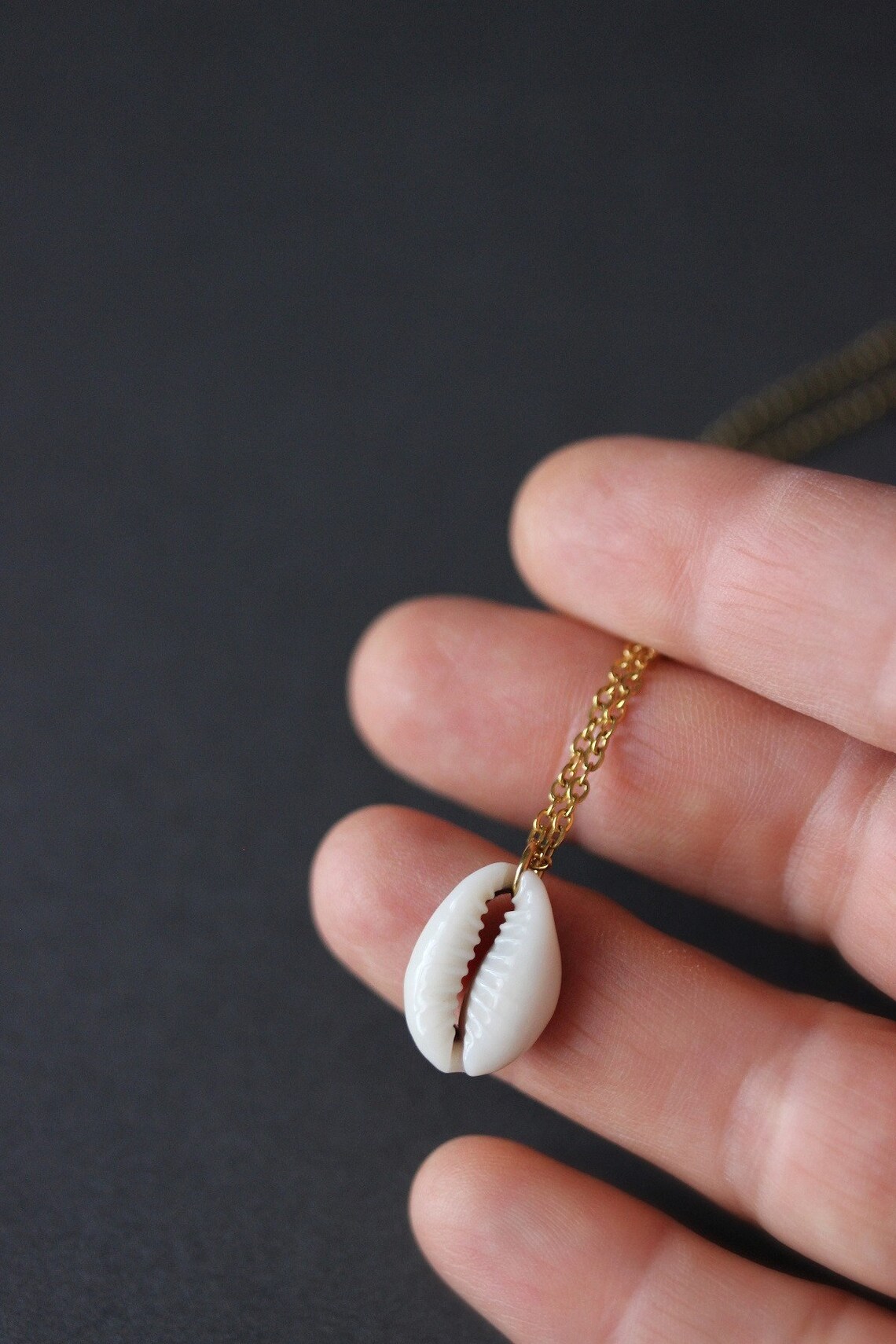 Cowry Shell Necklace Stainless Steel Chain Necklace Single | Etsy