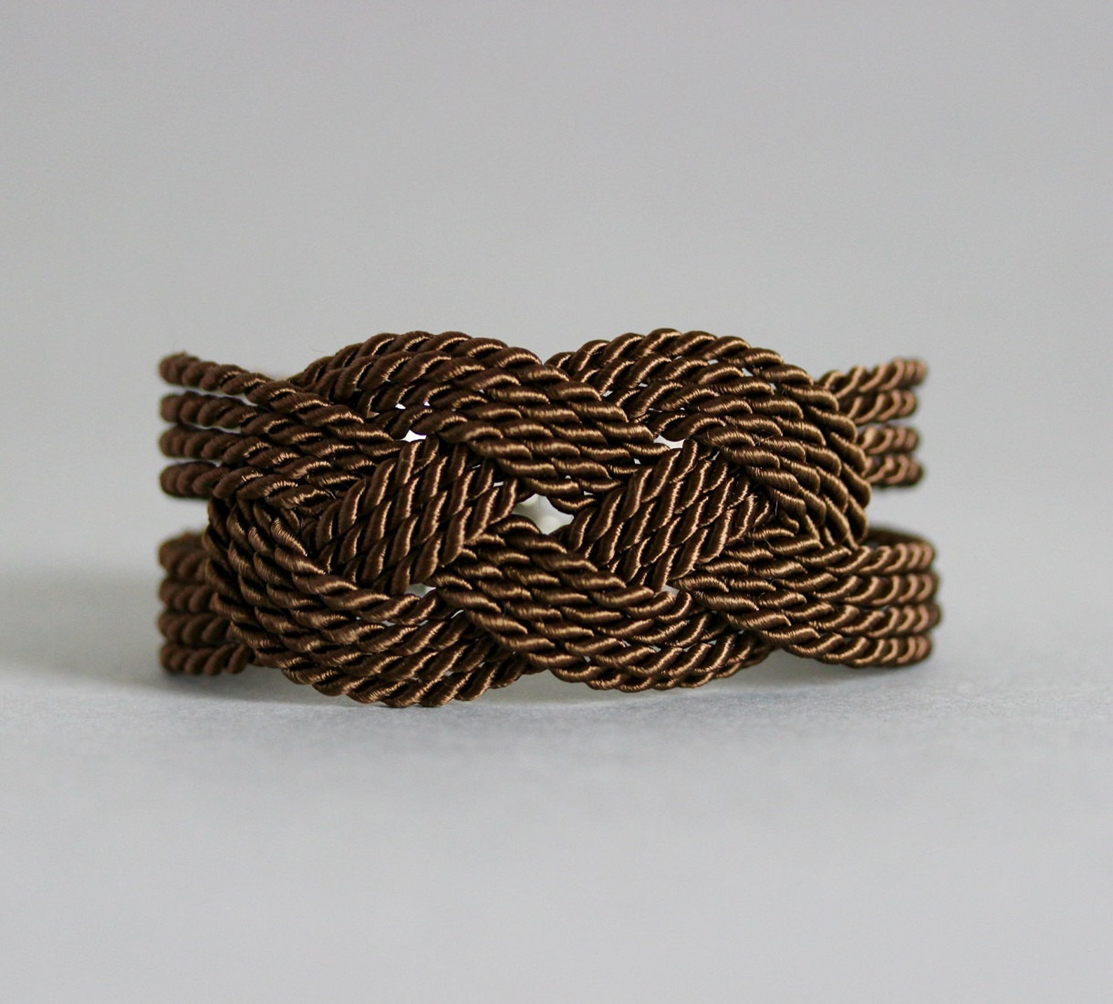 Brown Knot Bracelet Brown Bracelet Knot Bracelet Rope Bracelet | Etsy