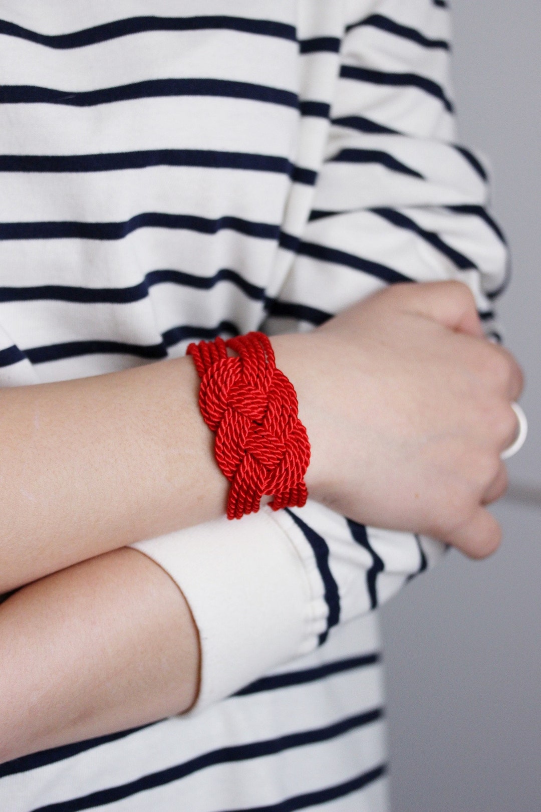 Red Rope Knot Bracelet Trendy Infinity Knot Bracelet Nautical Knot ...