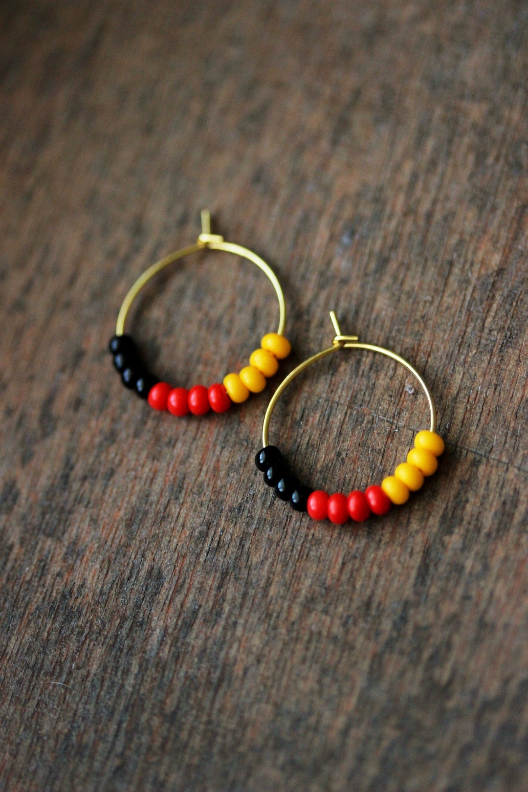 German Flag Earrings German Hoop Earring Gift for German Women German ...