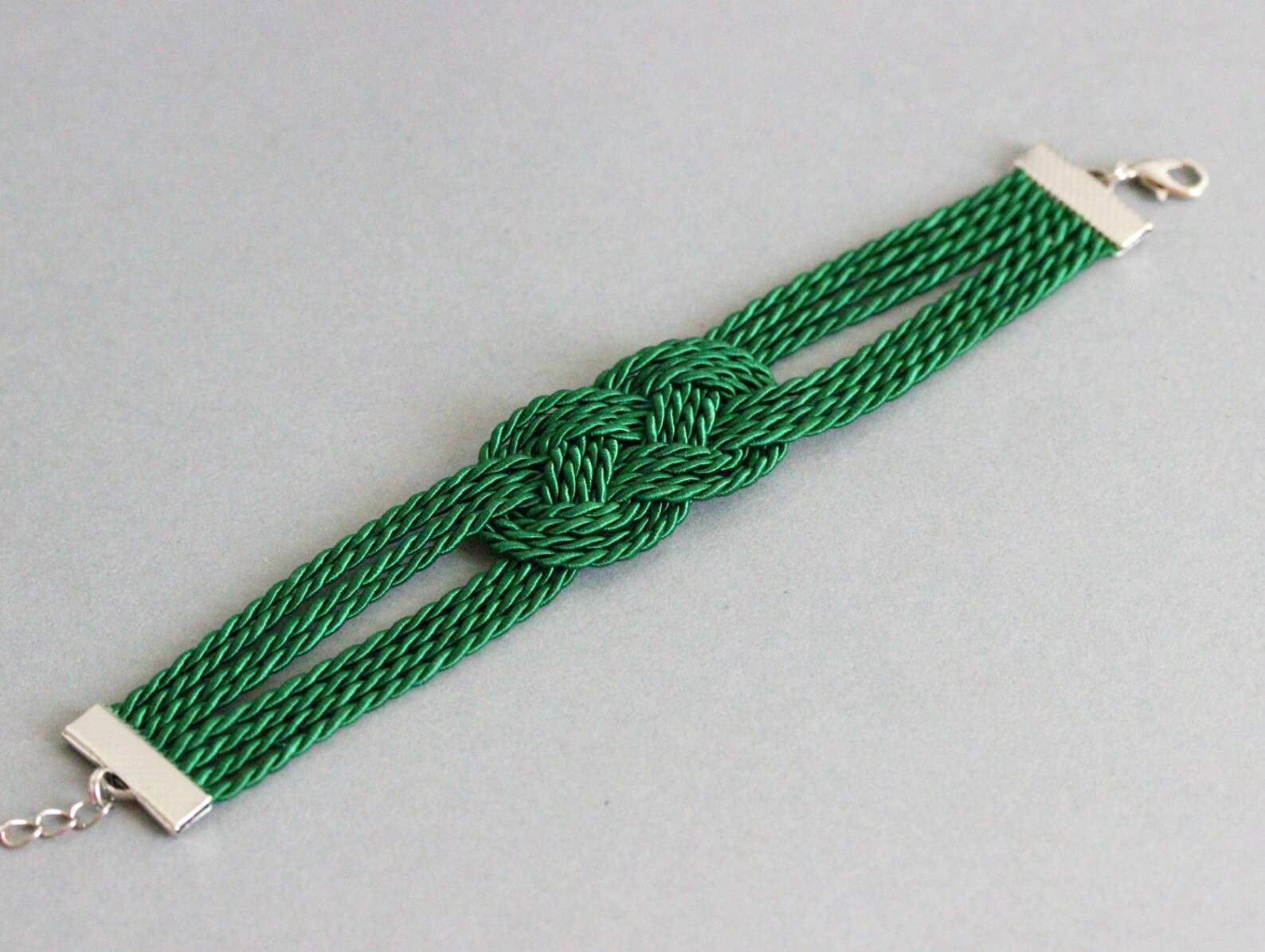 Green Rope Bracelet Green Knot Bracelet Sailor Knot Bracelet - Etsy