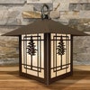 Prairie Style Lantern, Arts and Crafts Era Decor, Lime Olive Orange ...