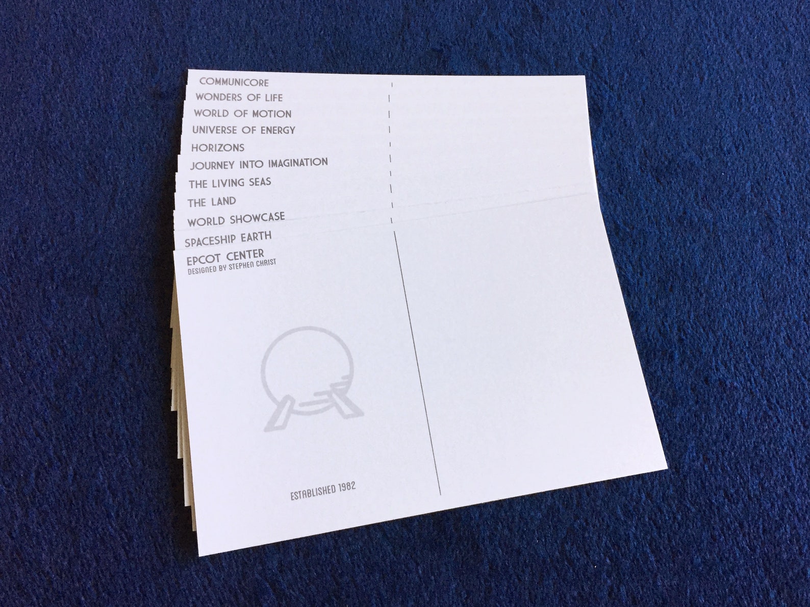 EPCOT Center Postcard Set | Etsy