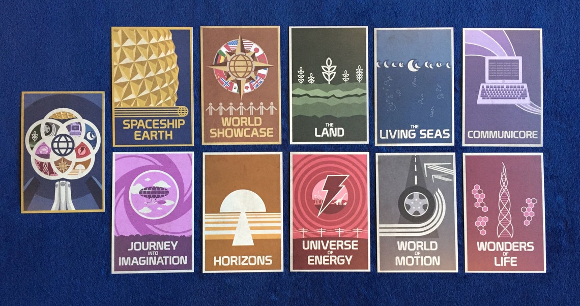 EPCOT Center Postcard Set - Etsy