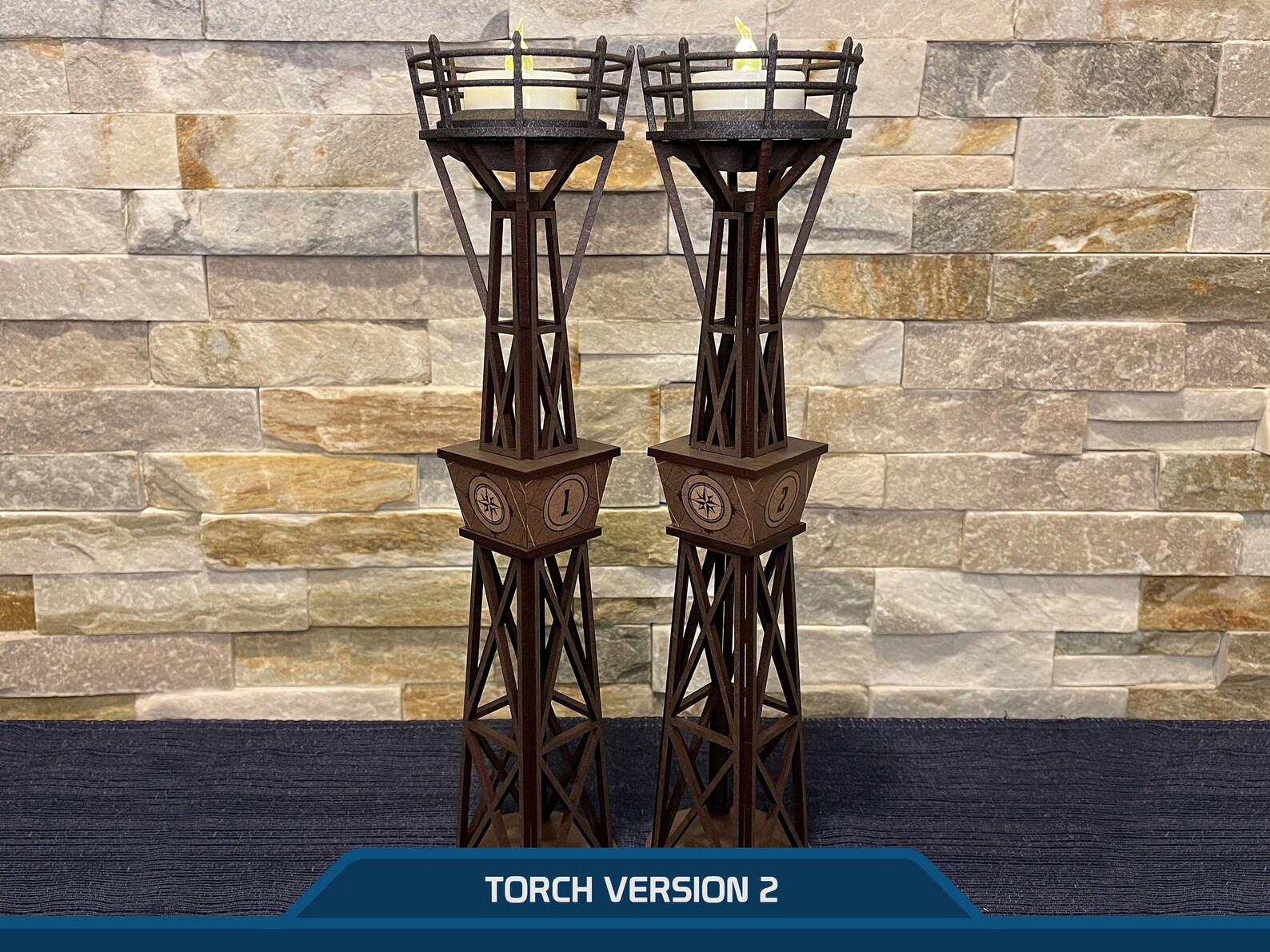 Epcot-inspired Torch 2 Pack Candle Holders - Etsy