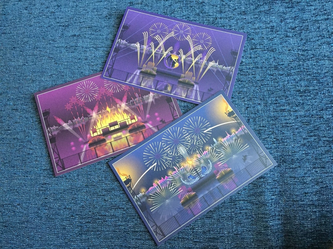 Epcot Illuminations Postcard Set - Etsy