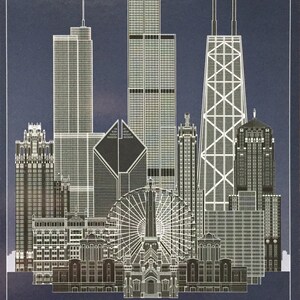 Chicago Architecture Postcards - Set of 17 - Etsy