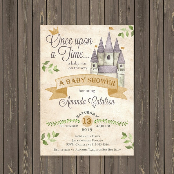 Once Upon a Baby Shower Invitation - Etsy