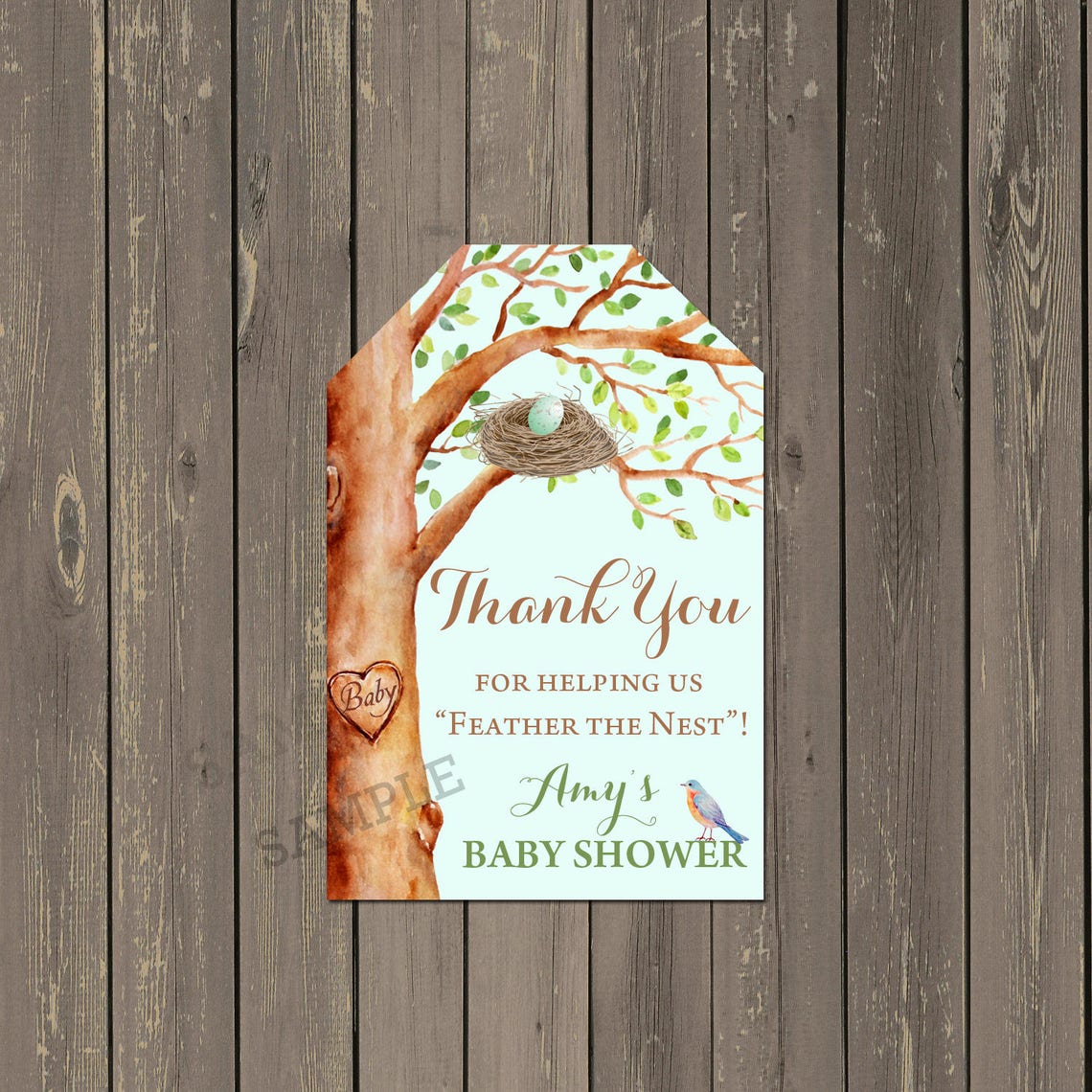 Bird Baby Shower Invitation Tree With Birds Baby Shower - Etsy